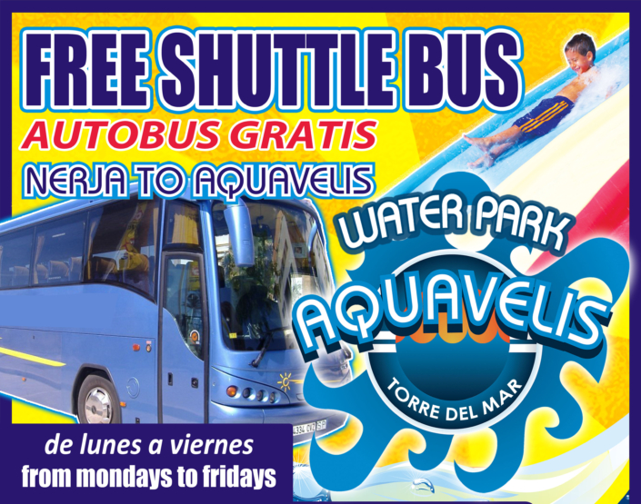 Free Shuttle Bus - Aquavelis Parque Acuatico en Torre del Mar, Malaga